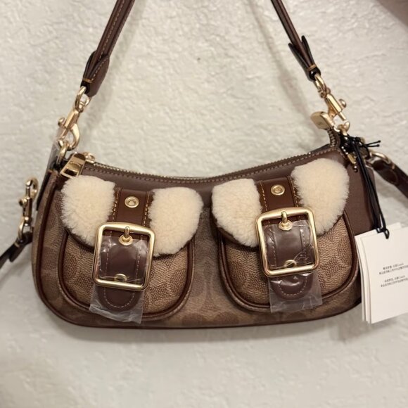 Coach | Bags | Coach Ashton Baguette Bag In Signature Canvas Cy658 ...